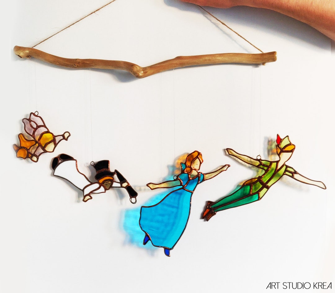 Neverland COMPLETE Hanging Decoration Stained Glass, Ornament, Window ...