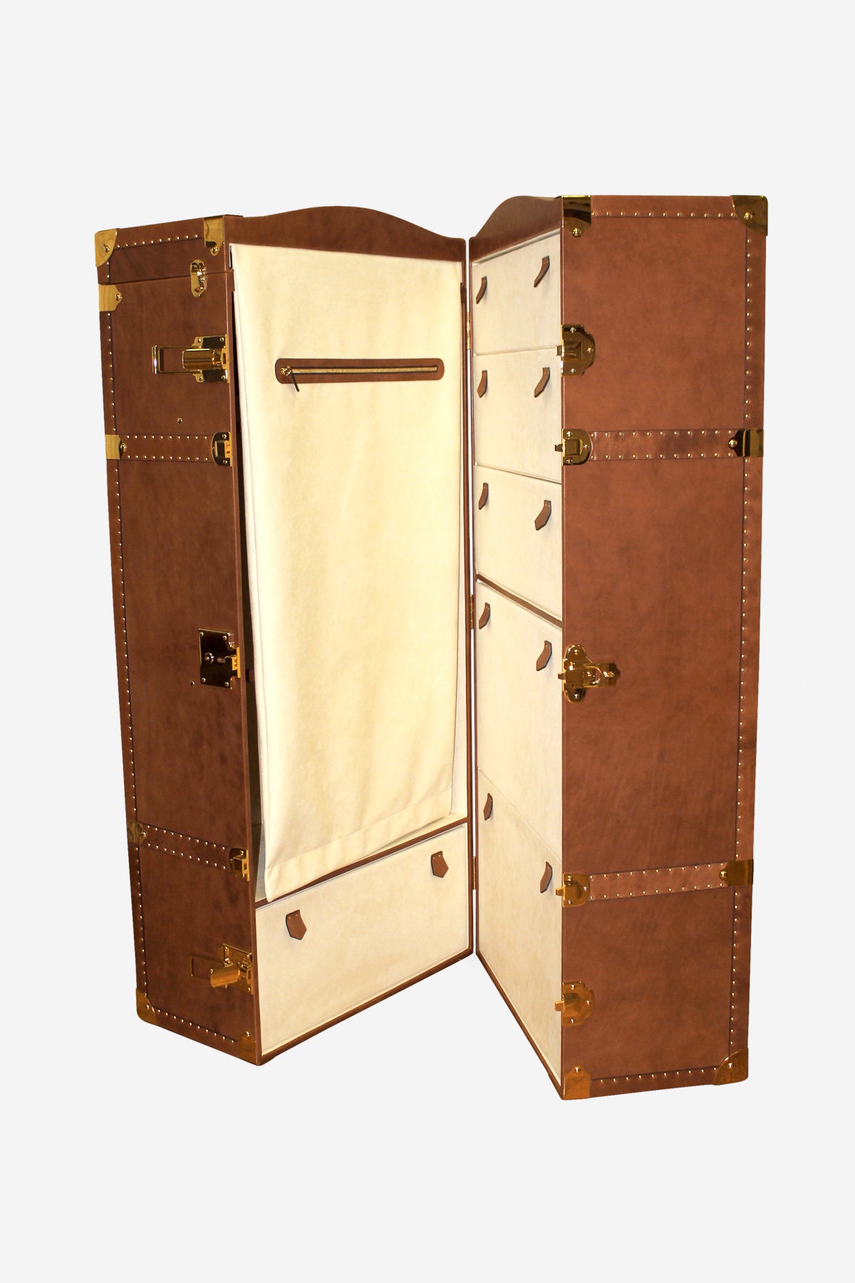 Luxury Wheely Clothes Case Travel Trunk Wardrobe Case Real Full Grain ...