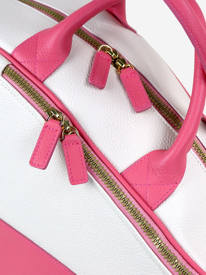 Leather Tennis Bag Racket Sports Bag 2 Rackets Soft Pebble-grain Full ...