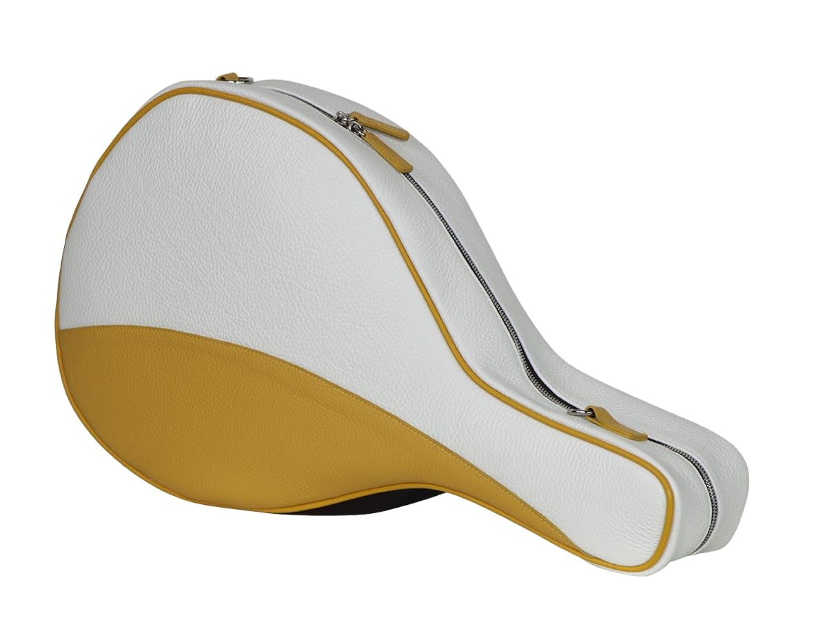 Padel Leather Bag 2 Rackets Soft Pebble-grain Waterproof Full Grain ...