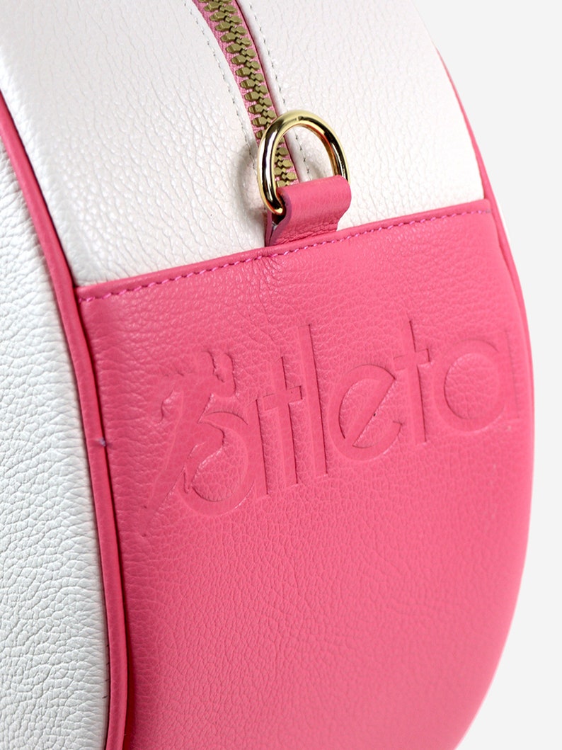 Leather Tennis Bag Racket Sports Bag 2 Rackets Soft Pebble-grain Full ...