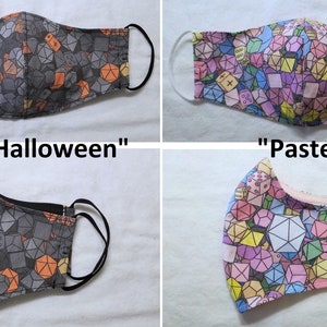 Geek Culture Contoured Masks 2 Layer Cotton Fabric With | Etsy