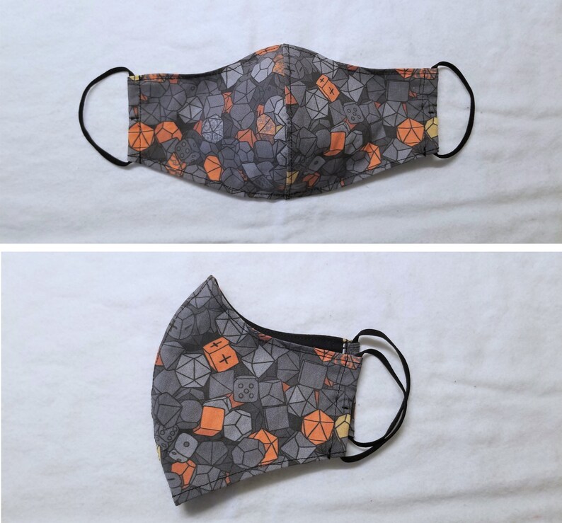 Geek Culture Contoured Masks 2 Layer Cotton Fabric with | Etsy