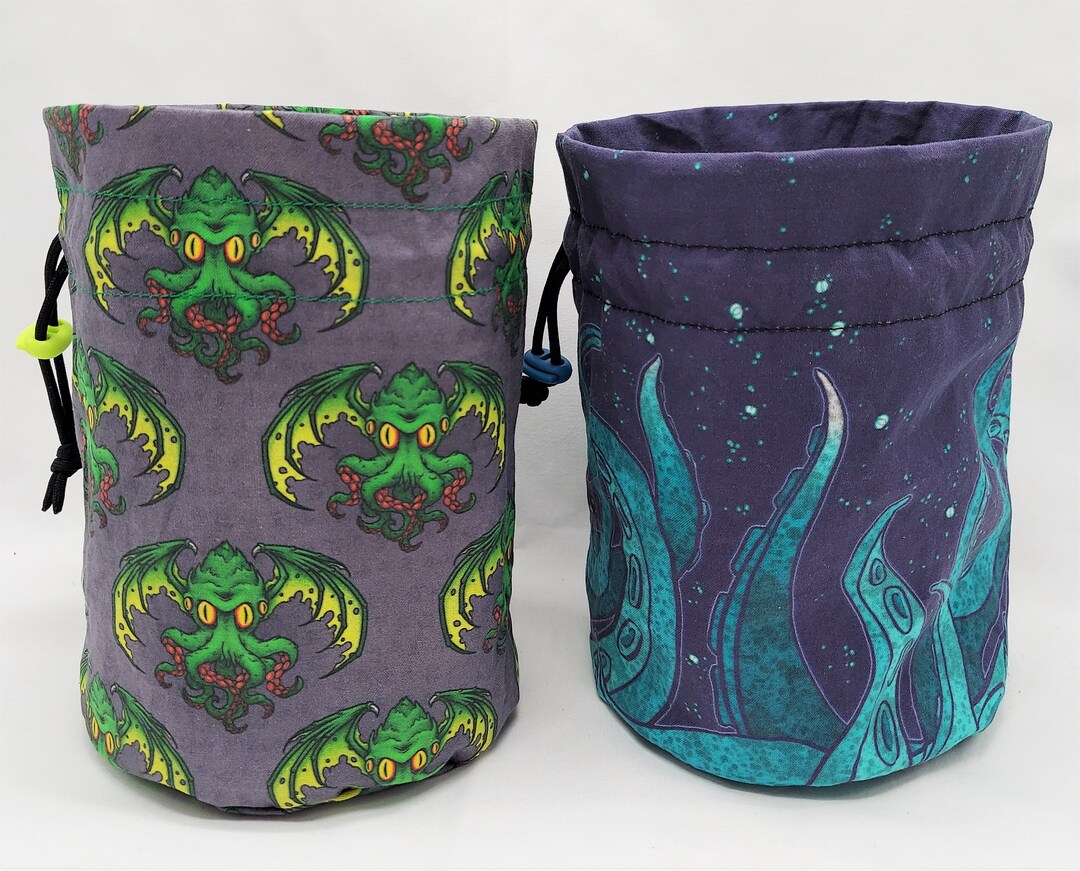 Tentacle Horror Monster Inspired Drawstring Pouch for Dice, Tokens ...