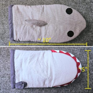Handmade Shark Oven Mitt, Unique Kitchen Accessory Gift, Cute Hand ...