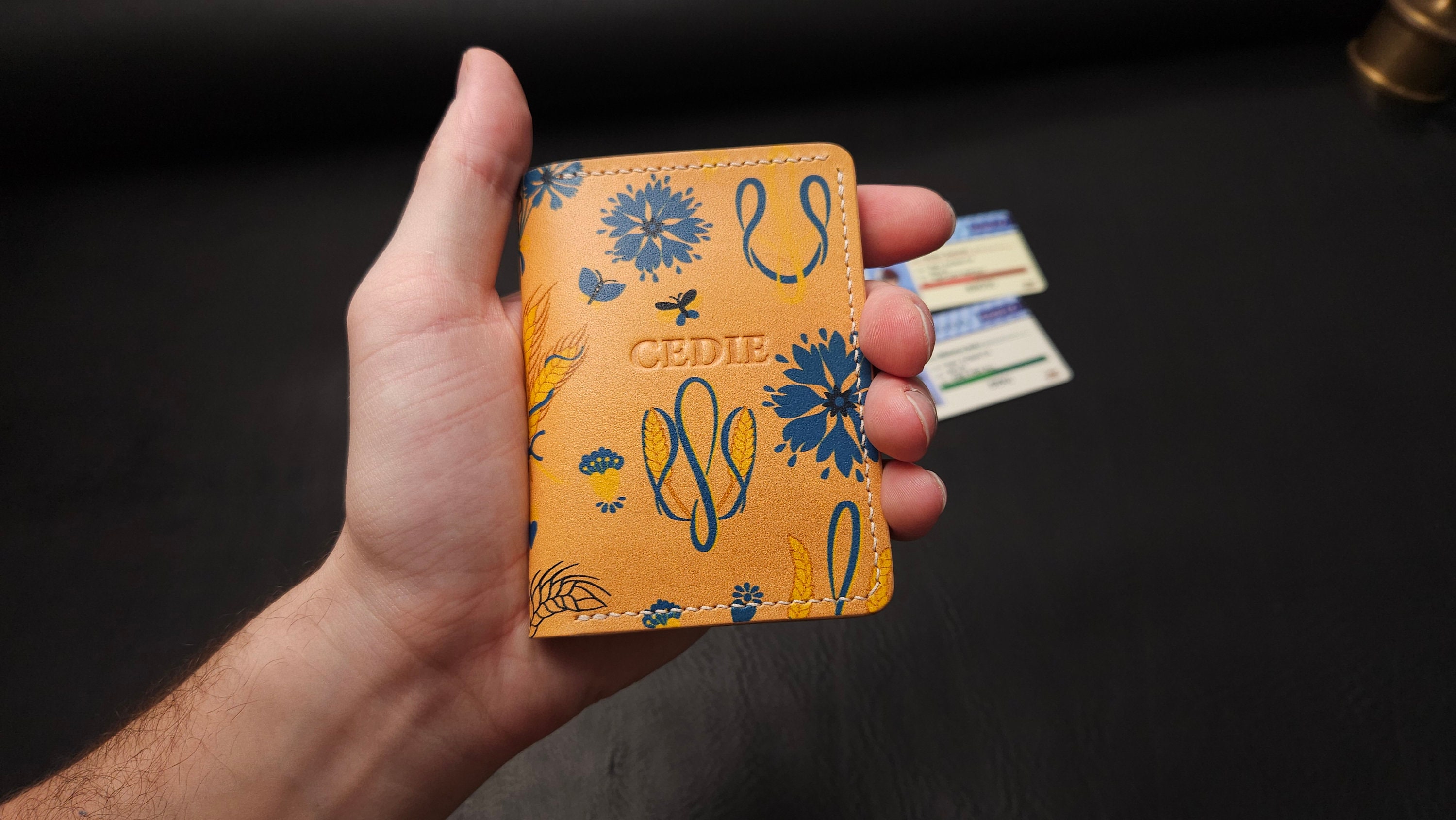 Vertical ID Holder Id Card Cover ID Window Wallet Double ID Wallet ...