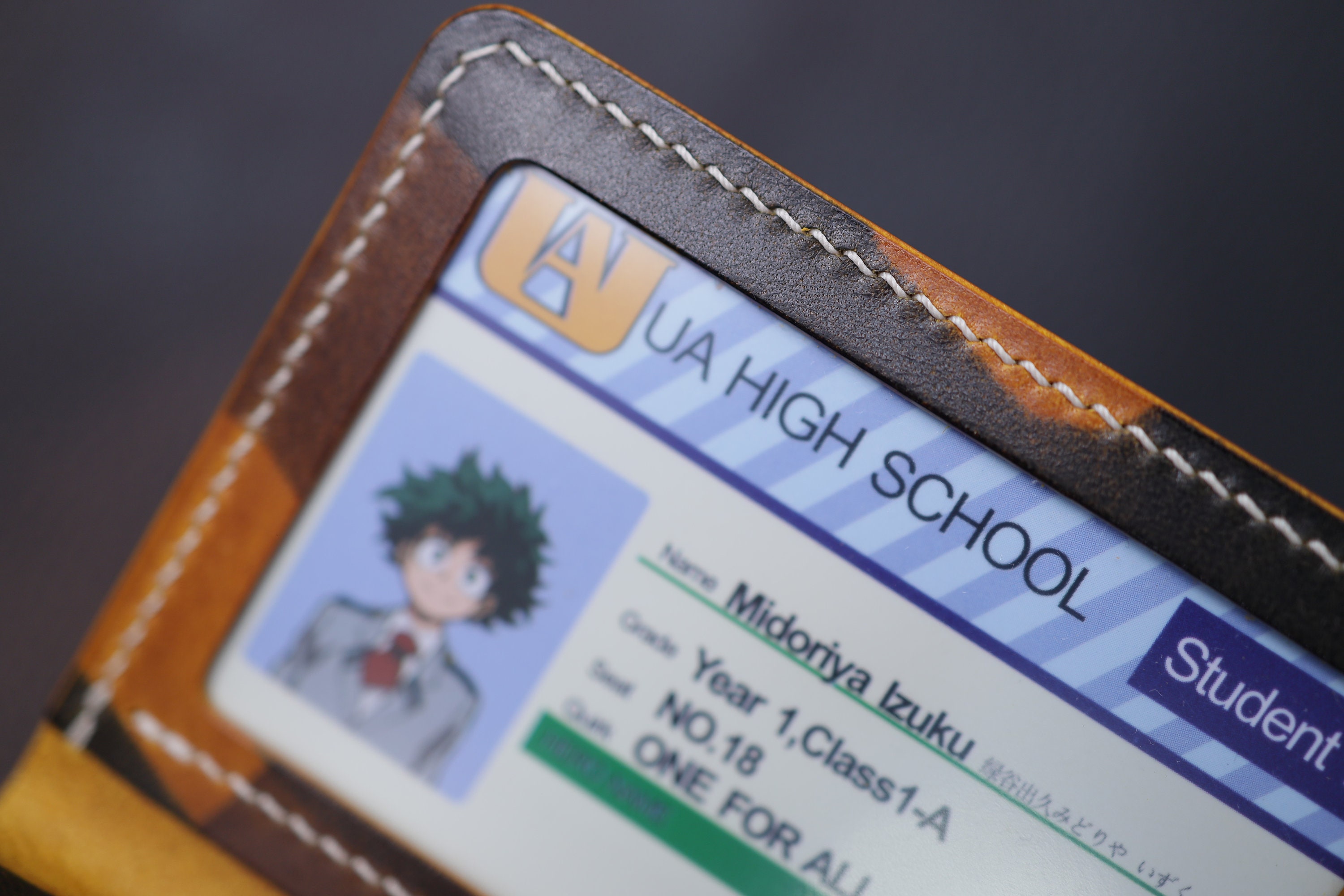 Leather ID Holder Id Card Cover ID Window Wallet Double ID Wallet ...