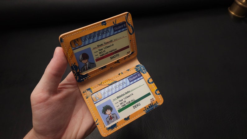 Vertical ID Holder Id Card Cover ID Window Wallet Double ID - Etsy