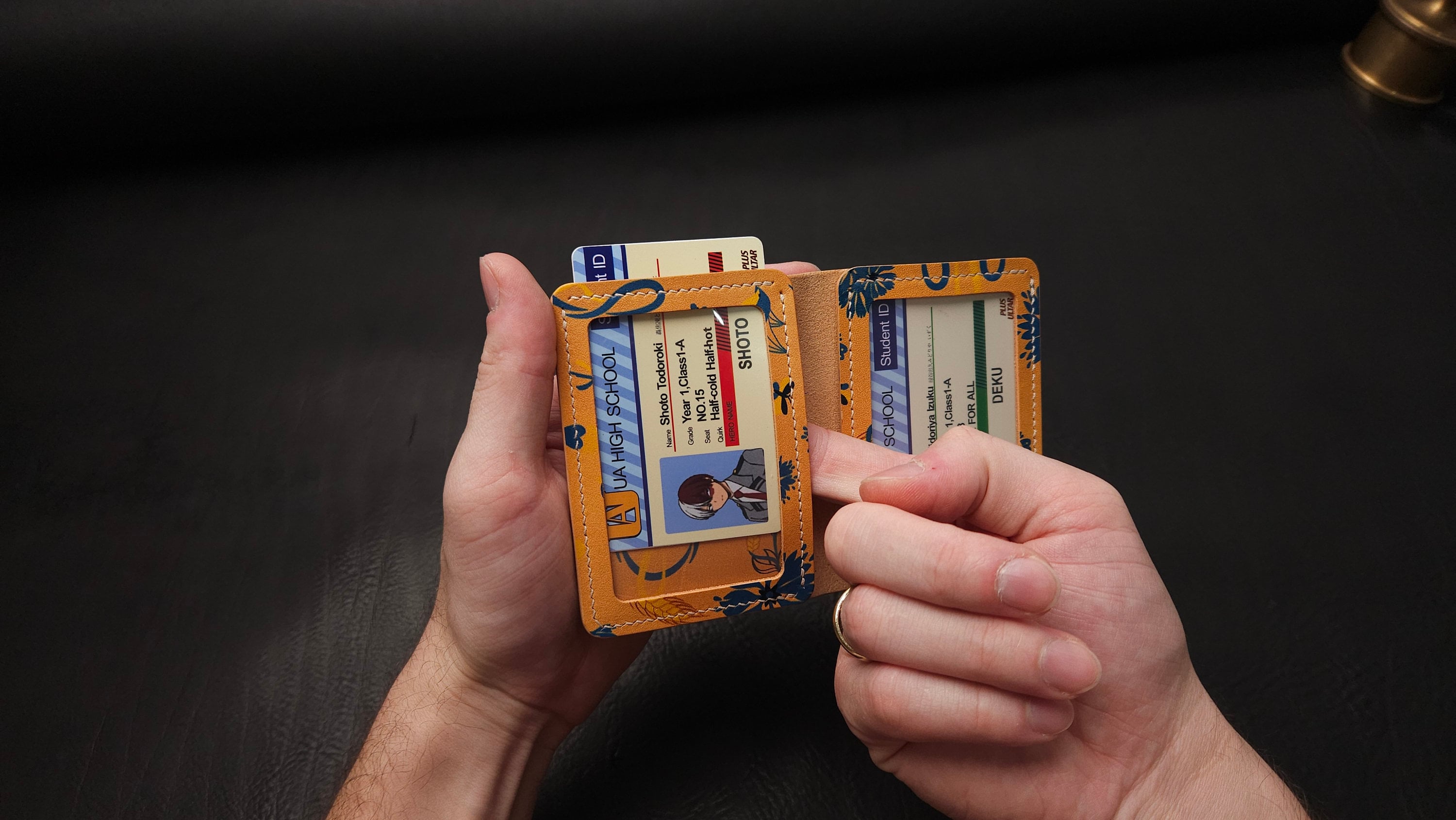 Vertical ID Holder Id Card Cover ID Window Wallet Double ID Wallet ...