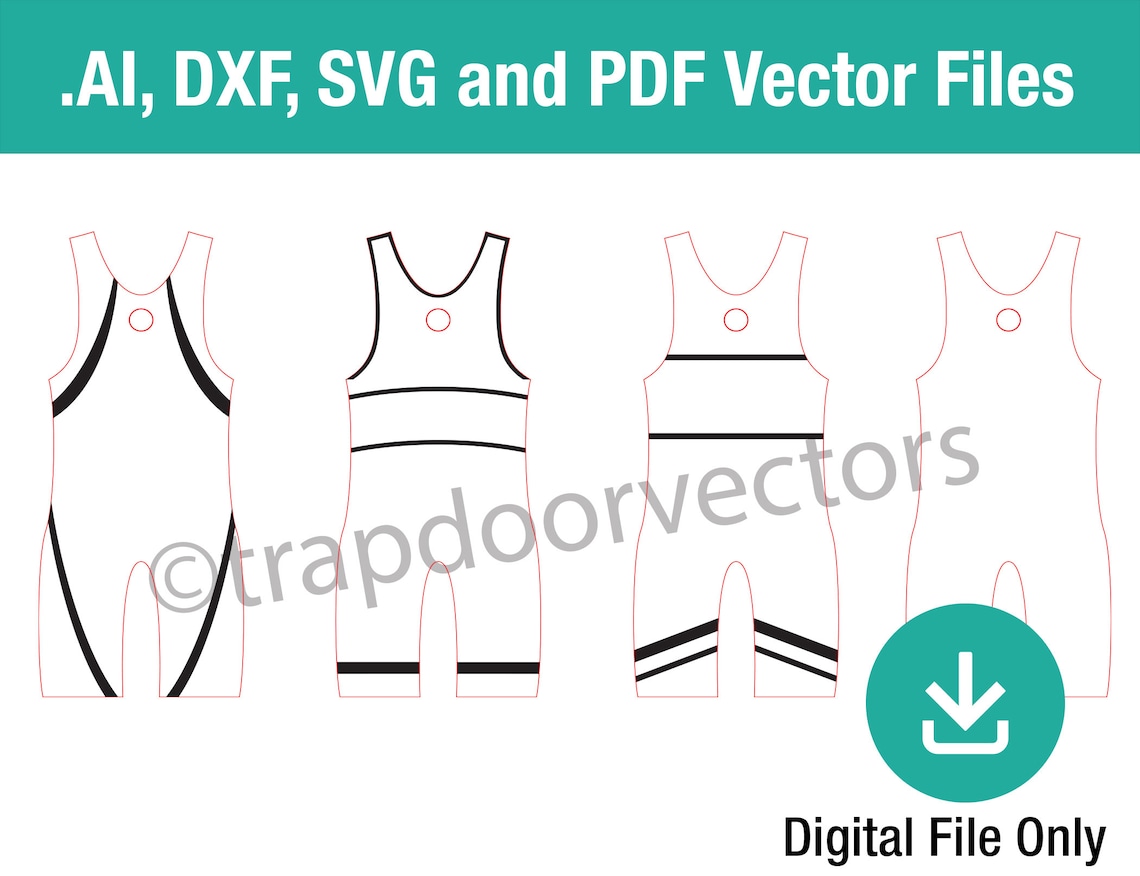 Wrestling Singlet Ornament Laser Engraver Vector File Svg | Etsy