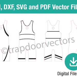 Wrestling Singlet Ornament Laser Engraver Vector File, Svg, Pdf, Ai ...
