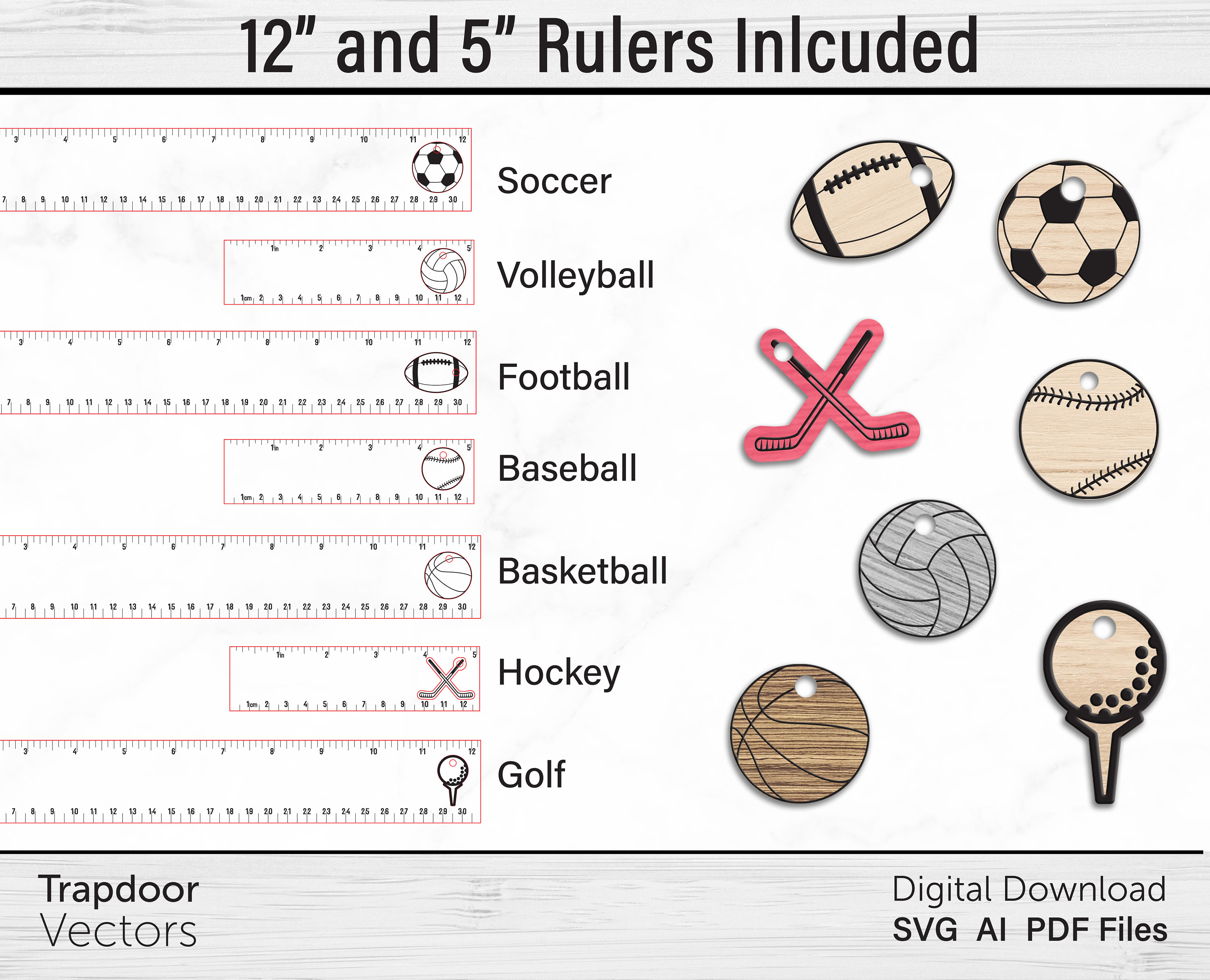 Sports Teacher Coach Ruler Cut Outs End of Year Teacher Gift - Etsy