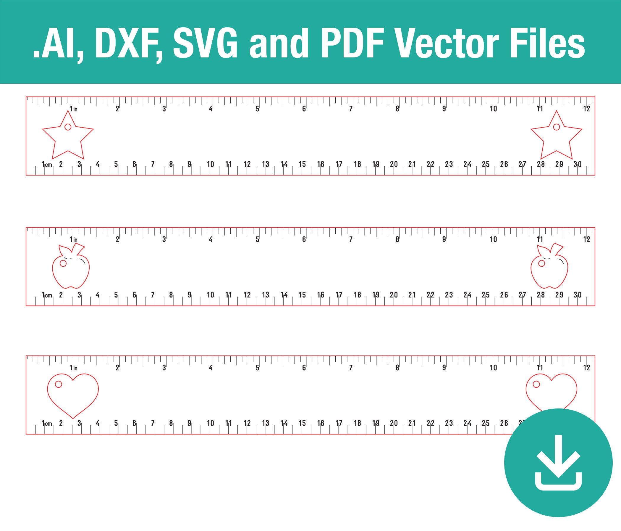 Teacher Ruler End of Year Teacher Gift Instant Download - Etsy