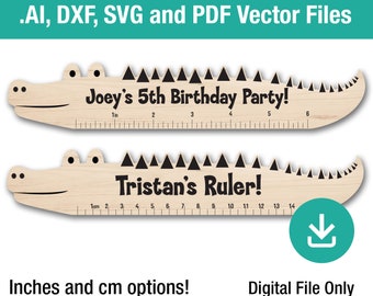 Kids Dinosaur Cut Out Ruler Fun Shaped Children's | Etsy