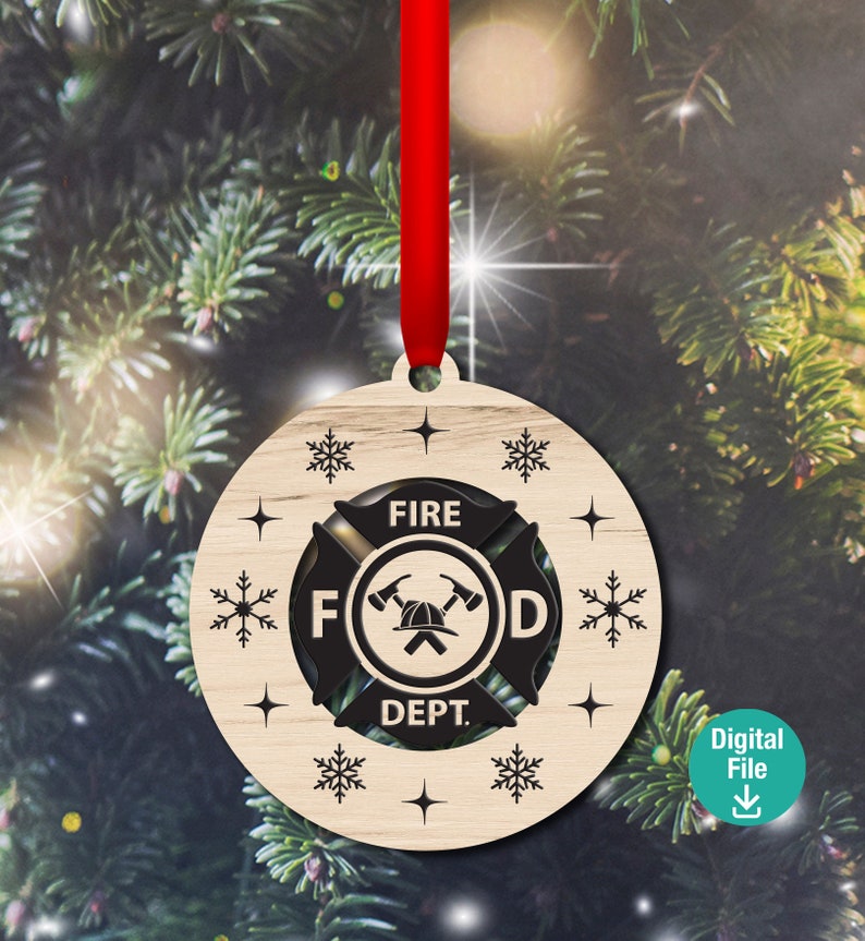 First Responder Cut Out Christmas Ornaments, Digital File, Laser Vector ...
