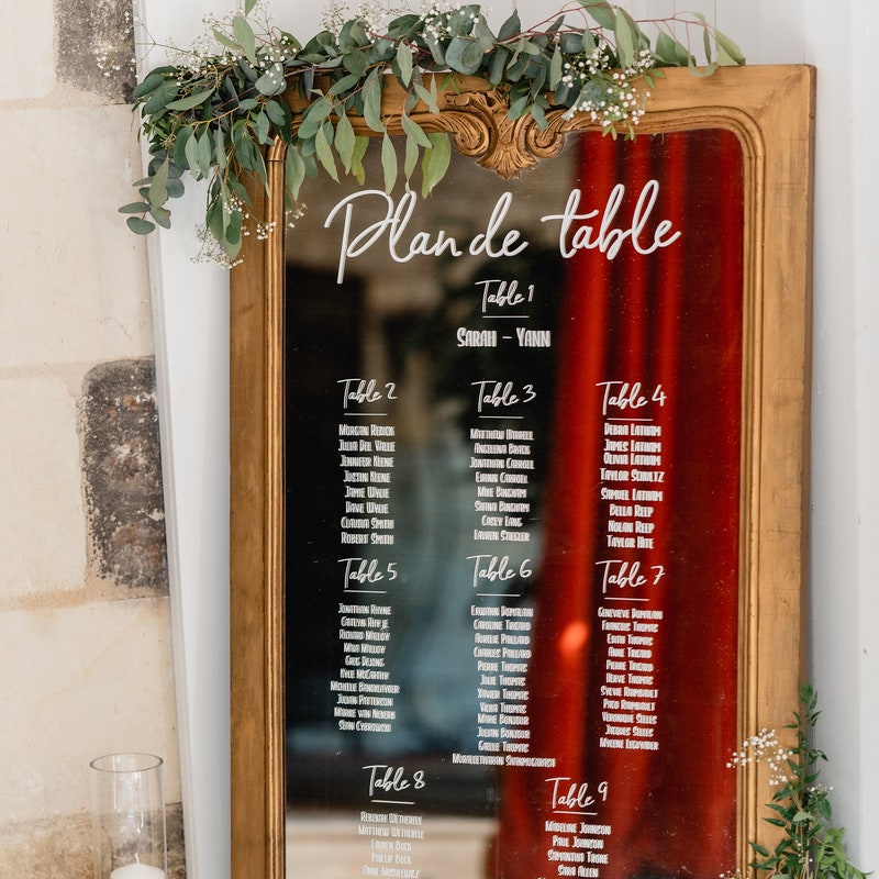 Wedding Table Plan - Etsy