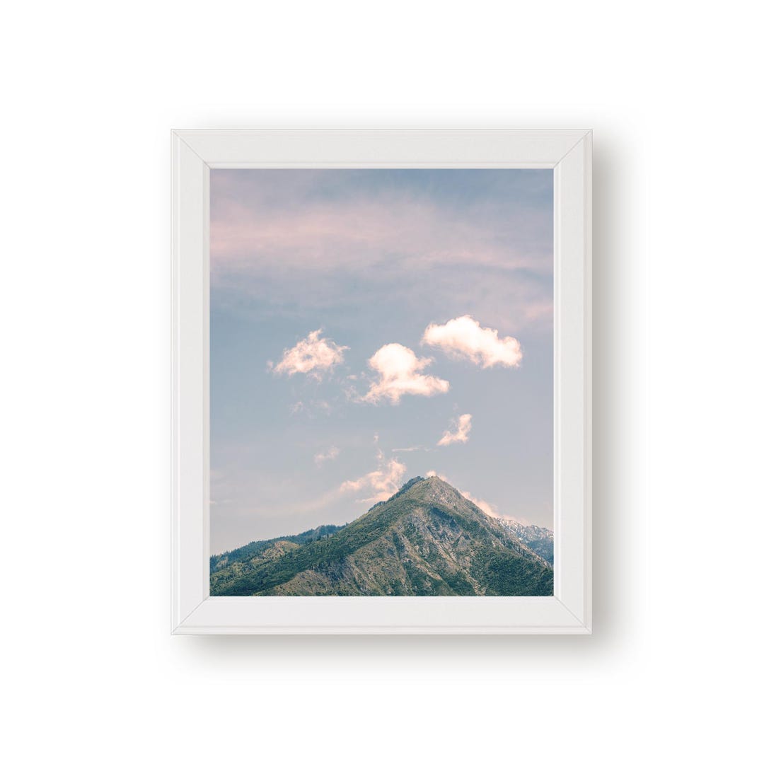 Evergreen Mountain Photo, 8x10 Canvas Print, Evergreen Trees, Original ...