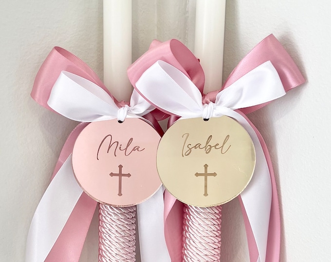 Palm Sunday Candle - Rope | Personalised Palm Sunday Candle | Easter ...