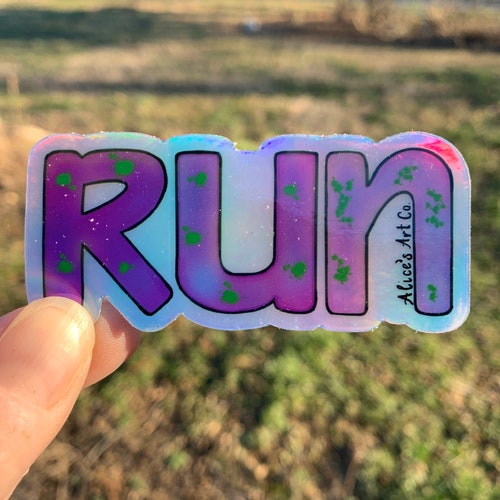 I RUN X Decal Runner Sticker Vinyl Sticker Vinyl Decal - Etsy