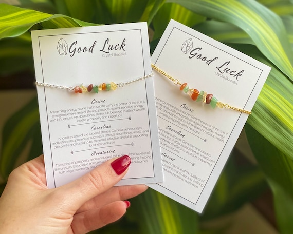 Good Luck Crystal Chain Bracelet Bracelets for Women Crystal - Etsy