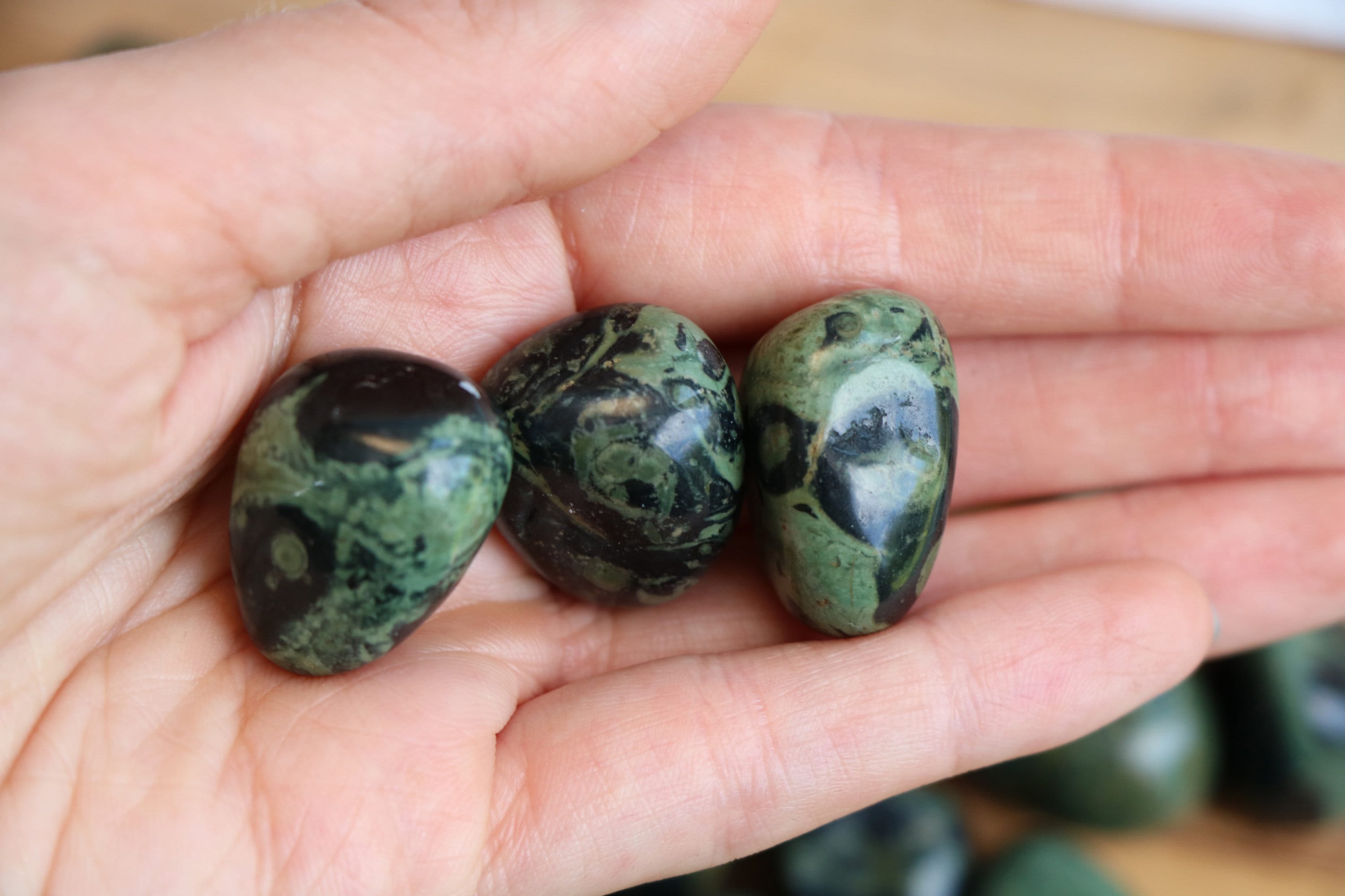 Kambaba Jasper Tumble Stone, Healing Crystals, Crystal Gift, Nurture ...