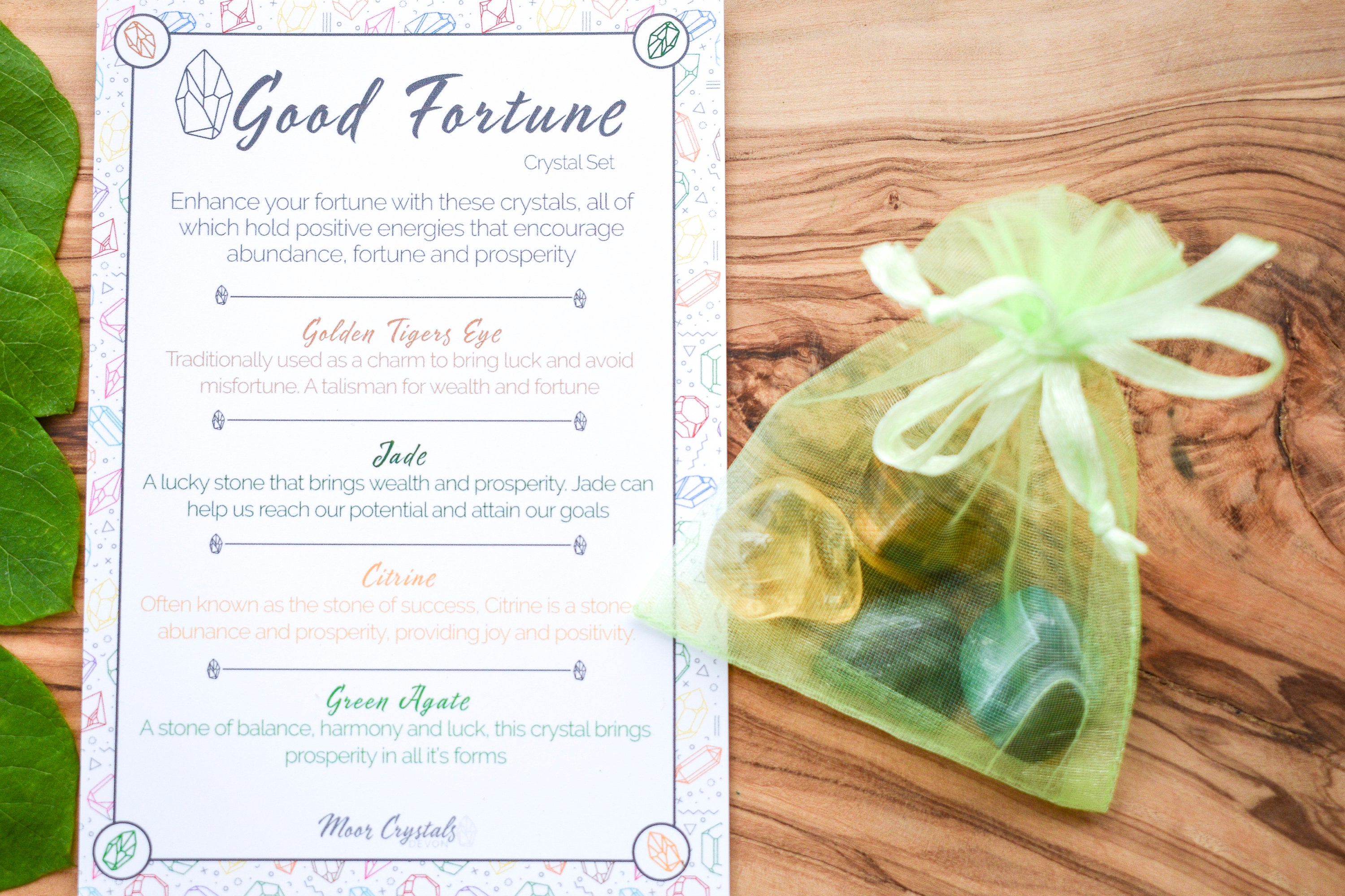 Good Fortune Crystal Set - Healing Crystals, Gemstone Gift, Spiritual ...