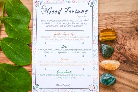 Good Fortune Crystal Set Healing Crystals Gemstone Gift - Etsy