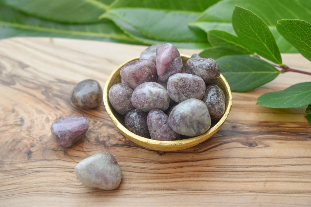 Lepidolite Tumble Stone: Calming Lavender Healing Crystal - Etsy