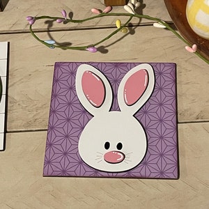 Easter Interchangeable Tiles Easter Tiered Tray Decor Carrot Bunny ...