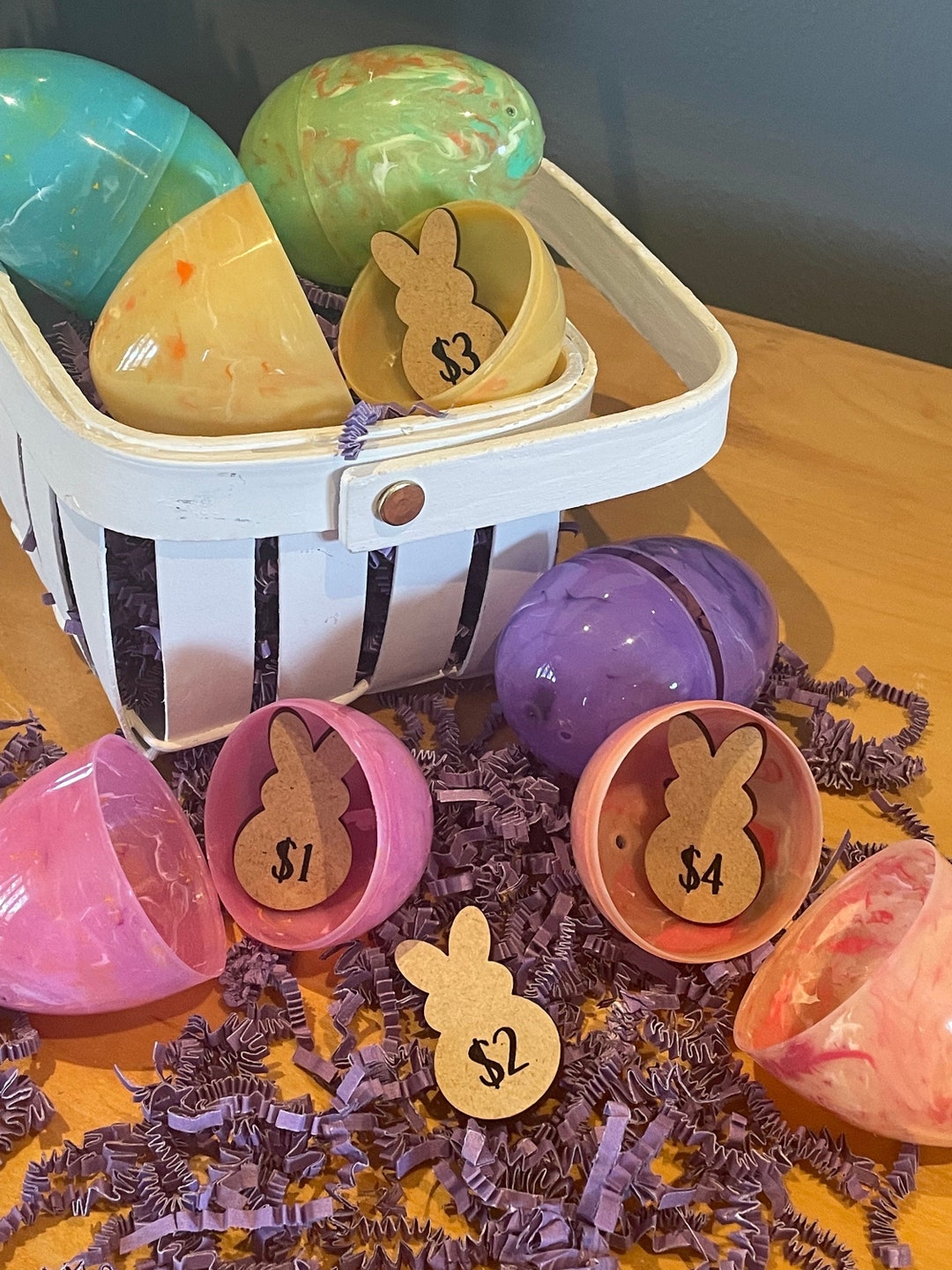 Wood Easter Egg Tokens; Set of 12 Allergy Friendly Easter Egg Tokens ...