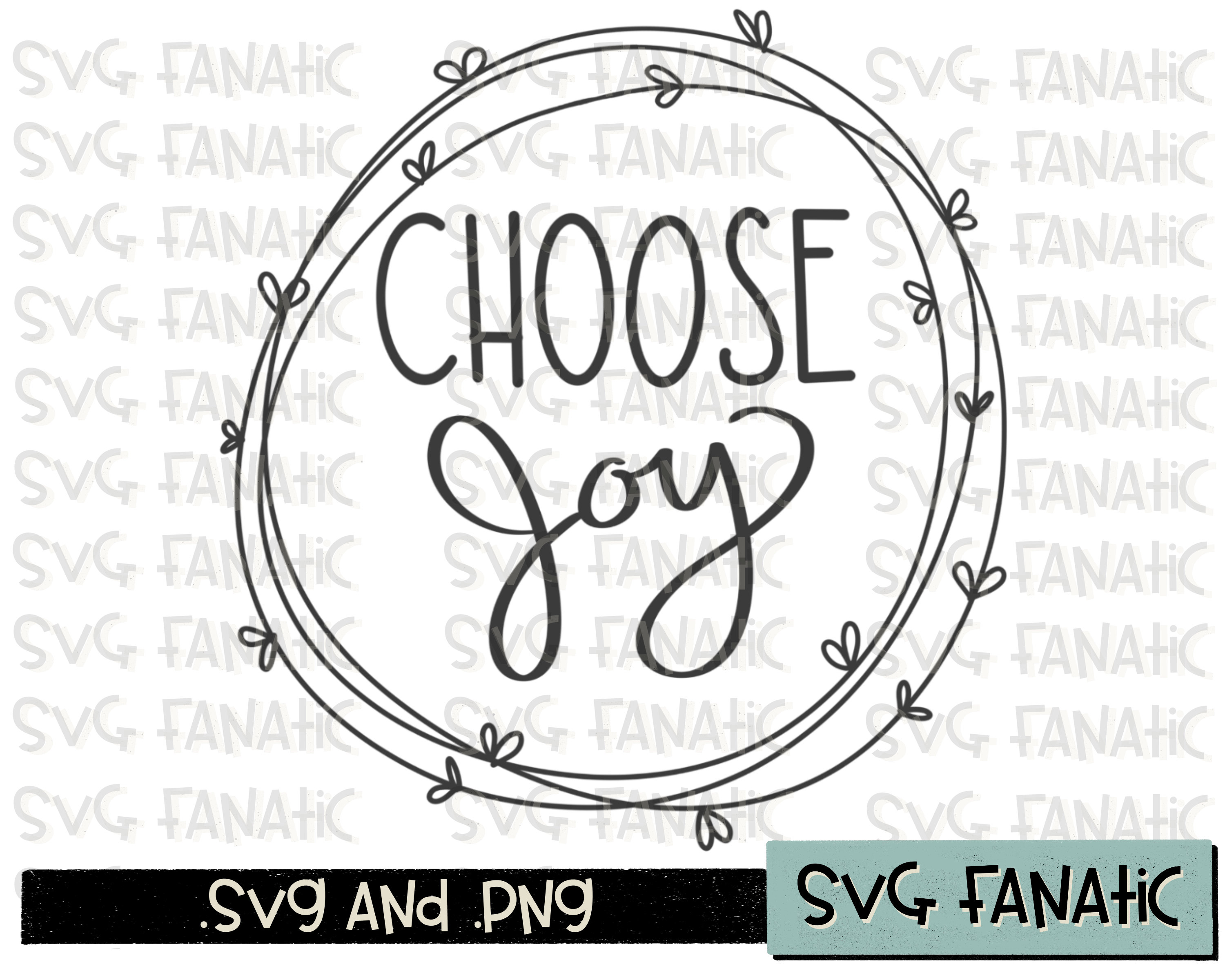 Choose Joy SVG | Joy Wreath SVG | Cut File for Cricut or Silhouette ...