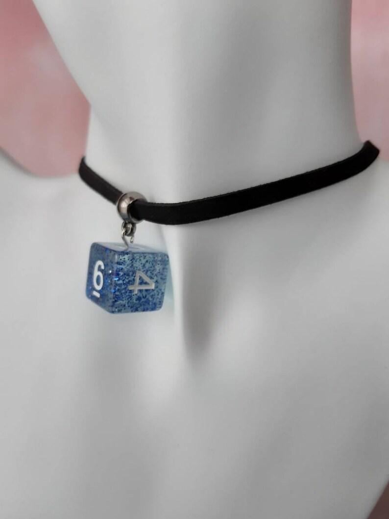 Dice Choker D&D and Gamer Inspired Fashion. D4 D6 D20 | Etsy