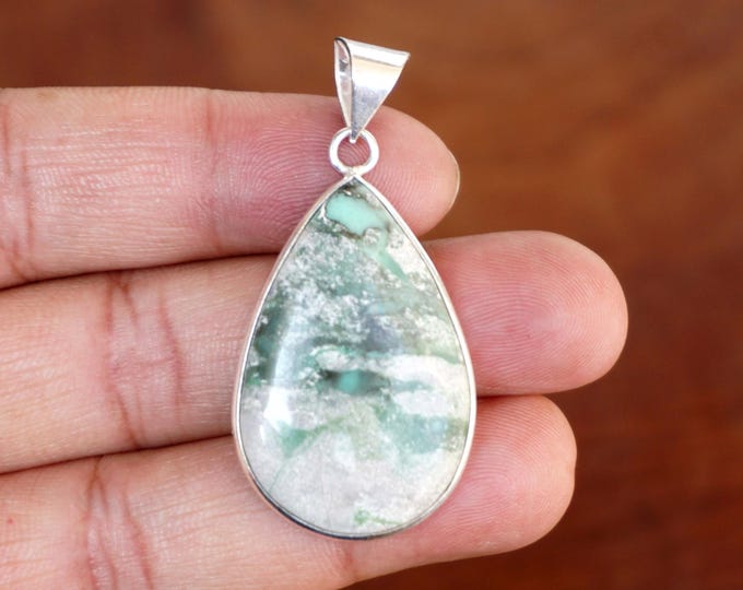 Variscite Necklace - 'tyet' - Wire Wrap Pendant - Jewelry - Etsy