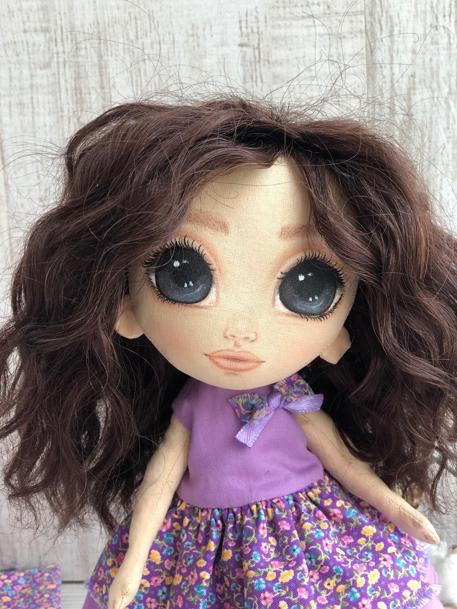 Textile personalized doll for girl. Unique portrait doll. | Etsy