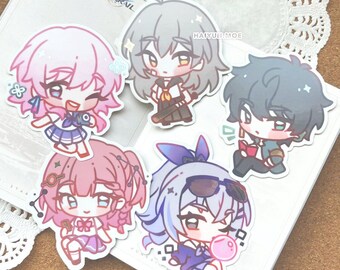 Honkai Star Rail Stamp Glitter Stickers - Etsy