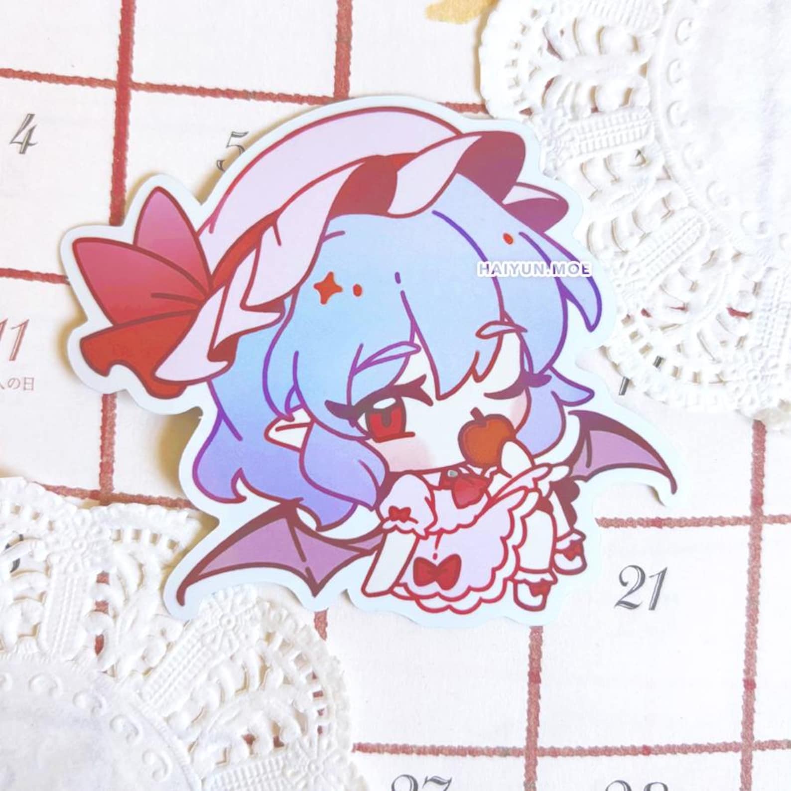 Touhou Project Bad Apple!! Flandre & Remilia Shiny Foil Stickers ...