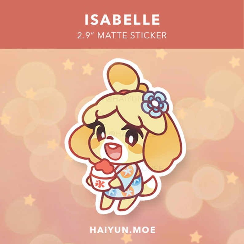 ACNH Summer Festival Stickers / Animal Crossing Water Bottle - Etsy