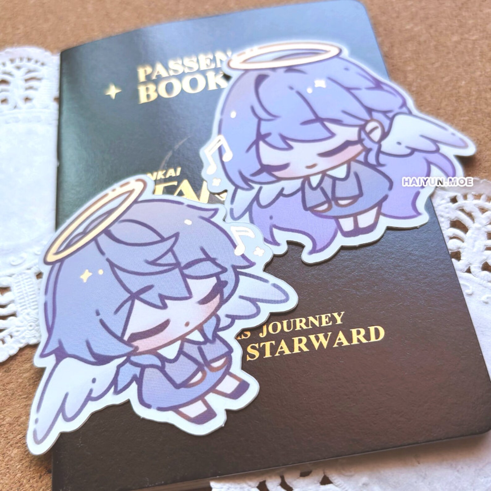 Honkai: Star Rail Angel Sunday & Robin Shiny Foil Stickers / Water ...