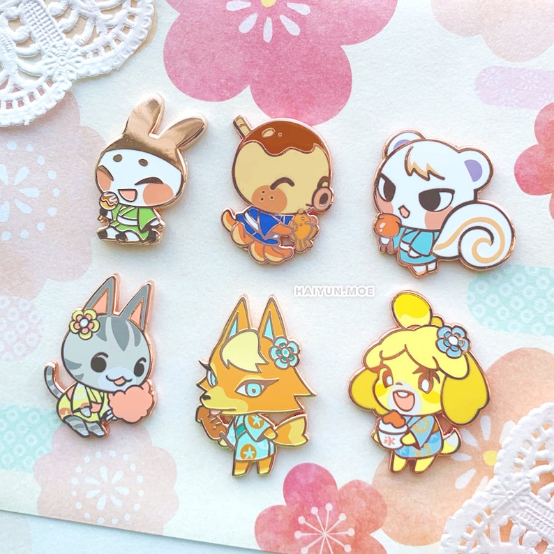ACNH Summer Festival Hard Enamel Pins / Animal Crossing New - Etsy