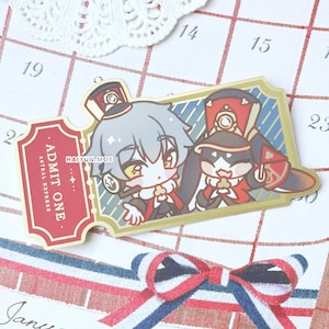 Honkai: Star Rail Astral Express Ticket Matte Gold Stickers / Water ...