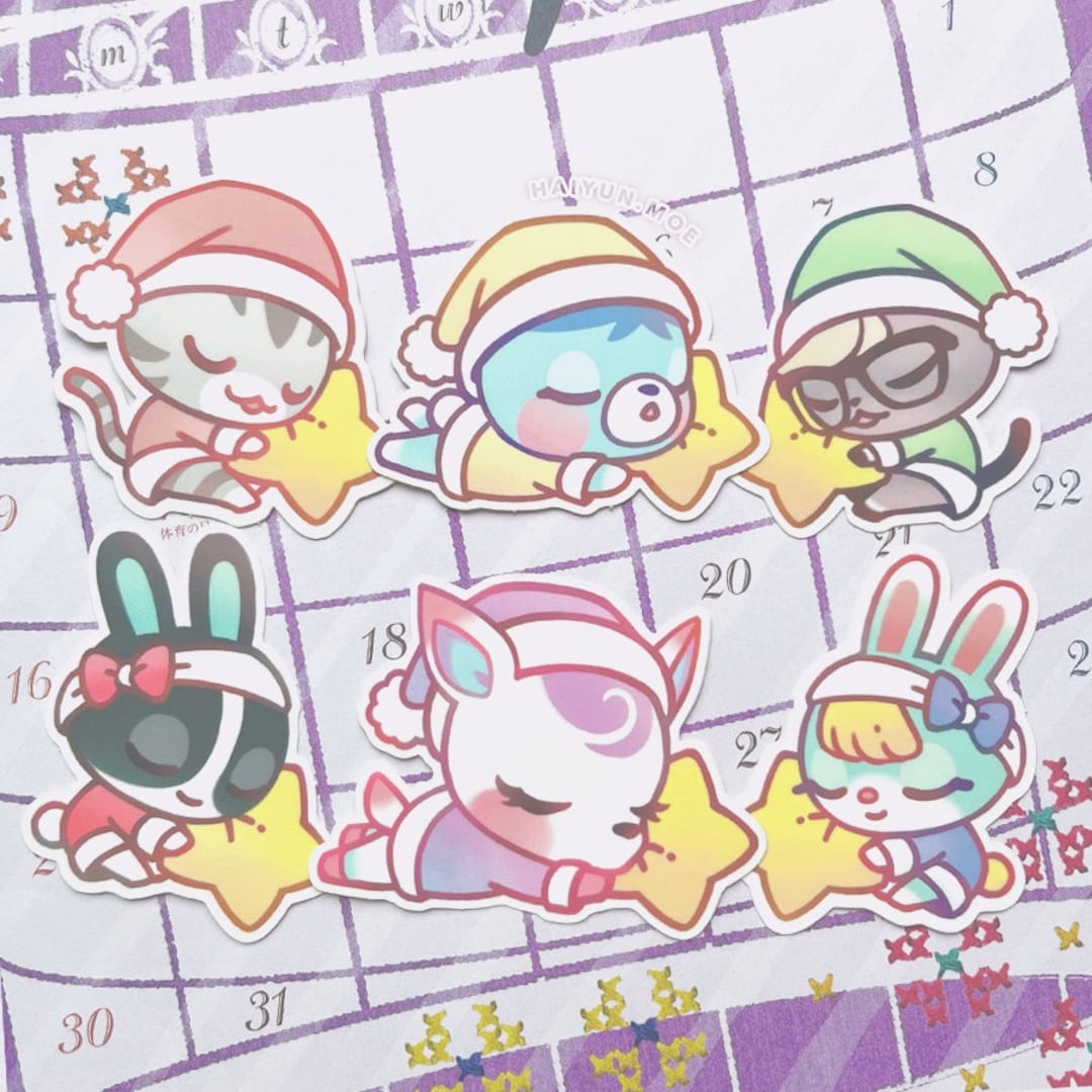 ACNH Starry Dreams Stickers Vol. 2 / Animal Crossing Water Bottle ...