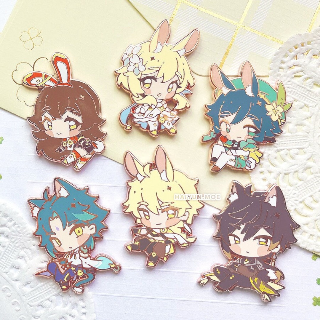 Genshin Impact Kemonomimi Hard Enamel Pins - Etsy