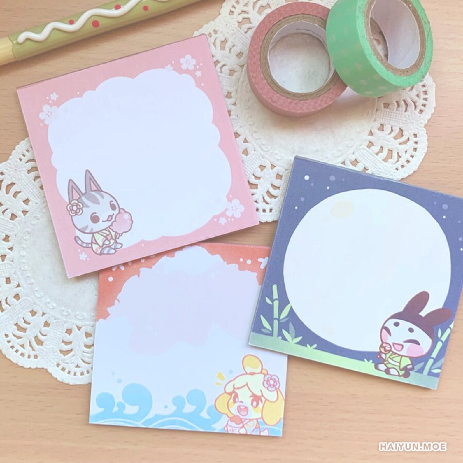 ACNH Summer Festival Memo Pads / Animal Crossing Notepads - Etsy