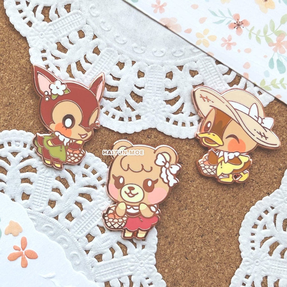 ACNH Cottagecore Hard Enamel Pins / Animal Crossing New - Etsy