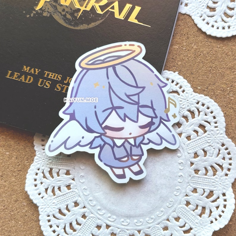Honkai: Star Rail Angel Sunday & Robin Shiny Foil Stickers / Water ...