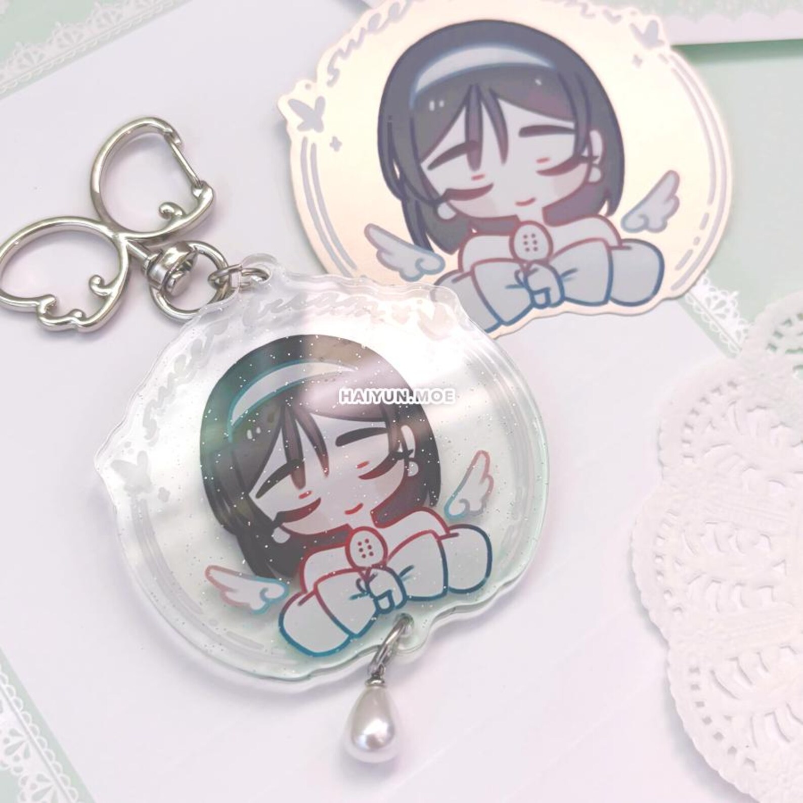ALIEN STAGE Sua Sweet Dream Glitter Keychain / ALNST Fanmerch - Etsy