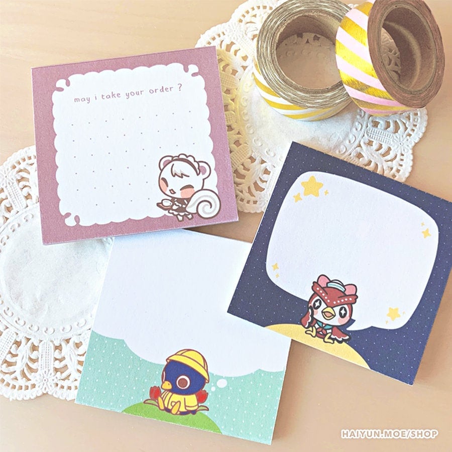 ACNH Memo Pads / Animal Crossing Notepads - Etsy