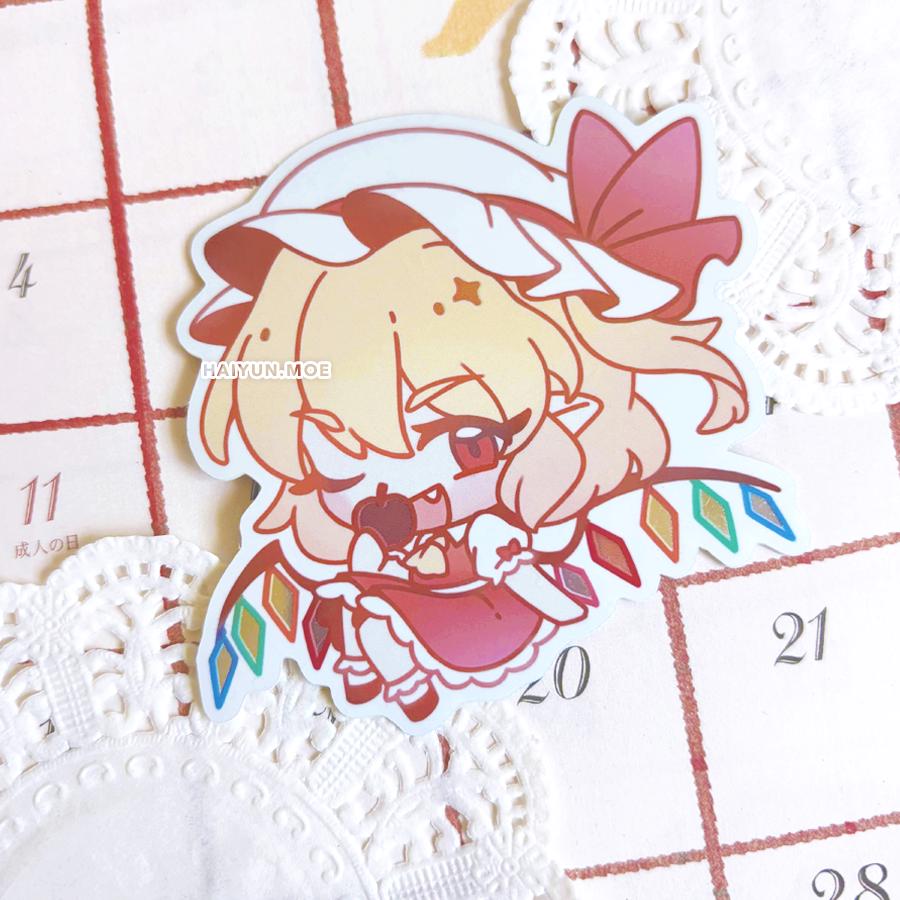 Touhou Project Bad Apple!! Flandre & Remilia Shiny Foil Stickers ...