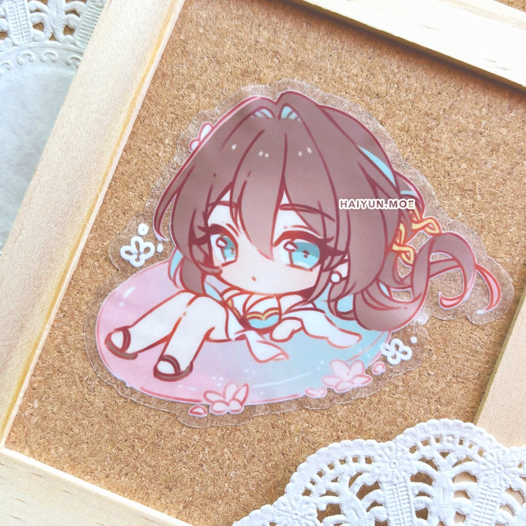 Honkai: Star Rail Summer Ruan Mei Clear Sticker / Water Bottle, Laptop ...