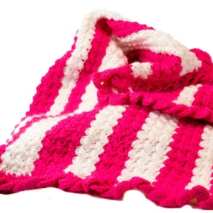 Pink and White Bubble Blanket - Etsy